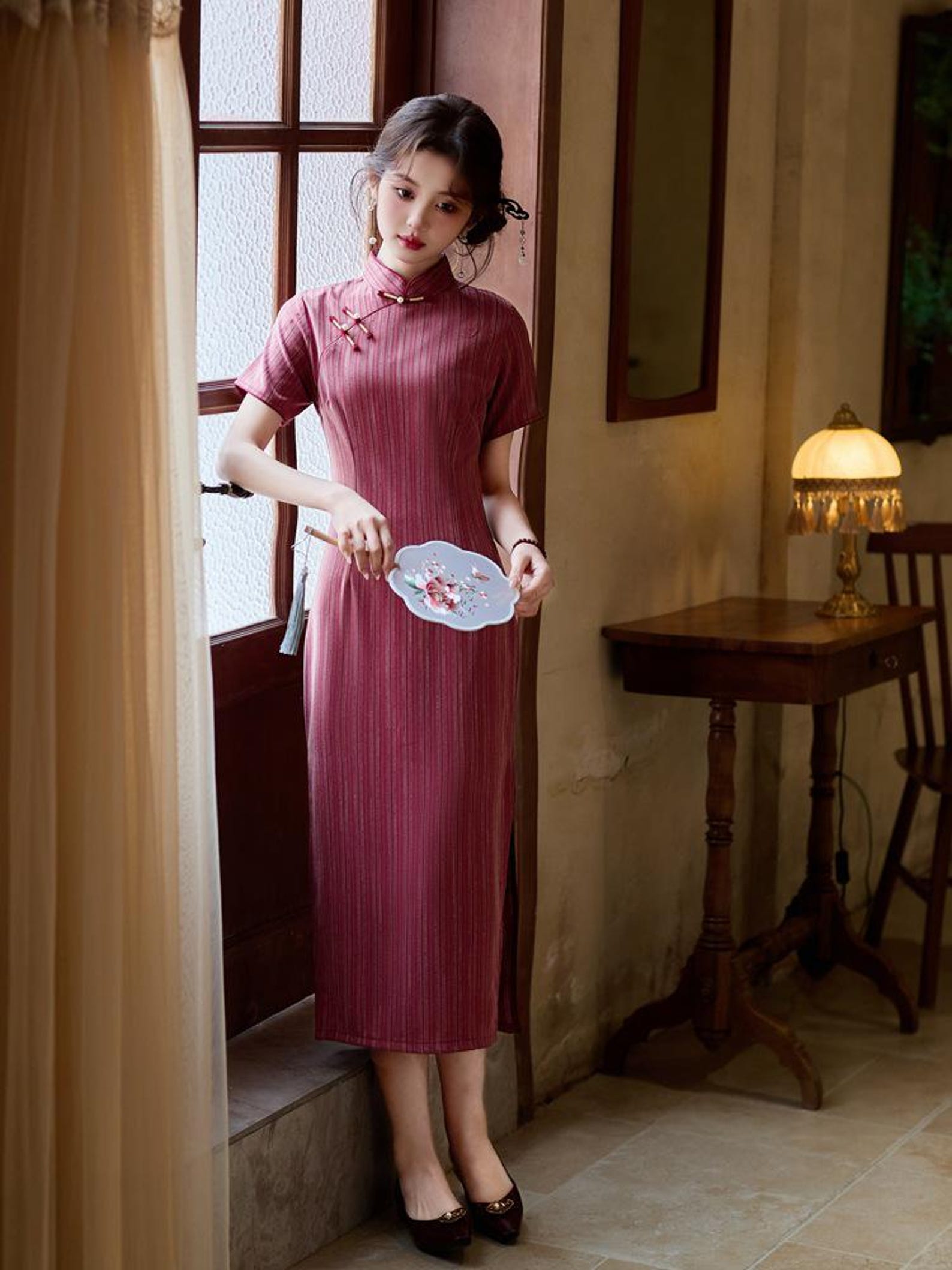 Doveyaf New Spring Qipao Dress, China Cheongsam Linen Qipao, Retro ...