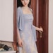 Modern China Blue Lace Hanfu Suit, Jacket+slip Dress, Anti-uv Jacket, 2 ...