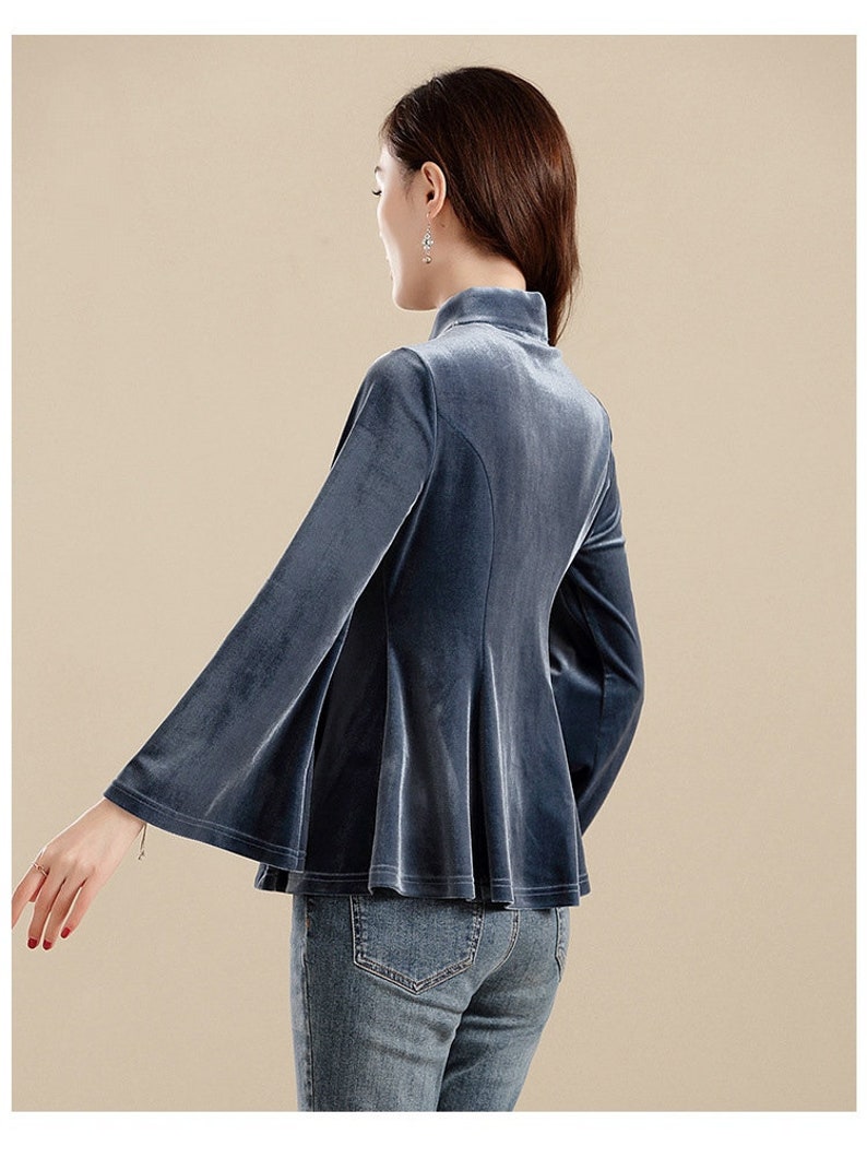 Autumn China Cheongsam Top Chinese Tang Dynasty Trumpet | Etsy