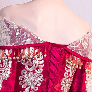 Traditional Chinese Bridal Red Wedding Dress, China Bride Gown 中式嫁衣 ...