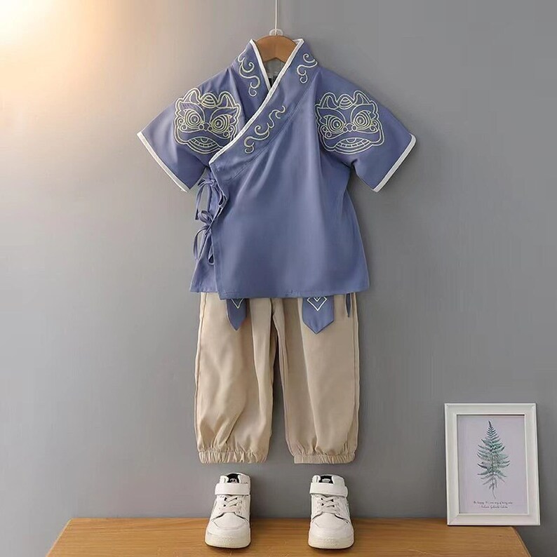 Boy's Chinese Modern Tang Suit Toppant for School Open - Etsy