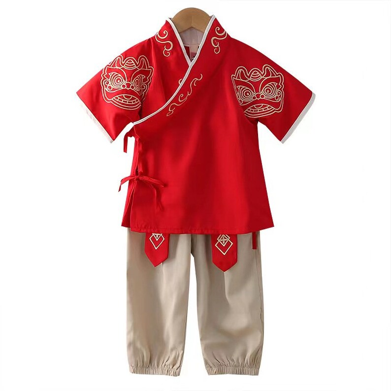 Boy's Chinese Modern Tang Suit Toppant for School Open - Etsy