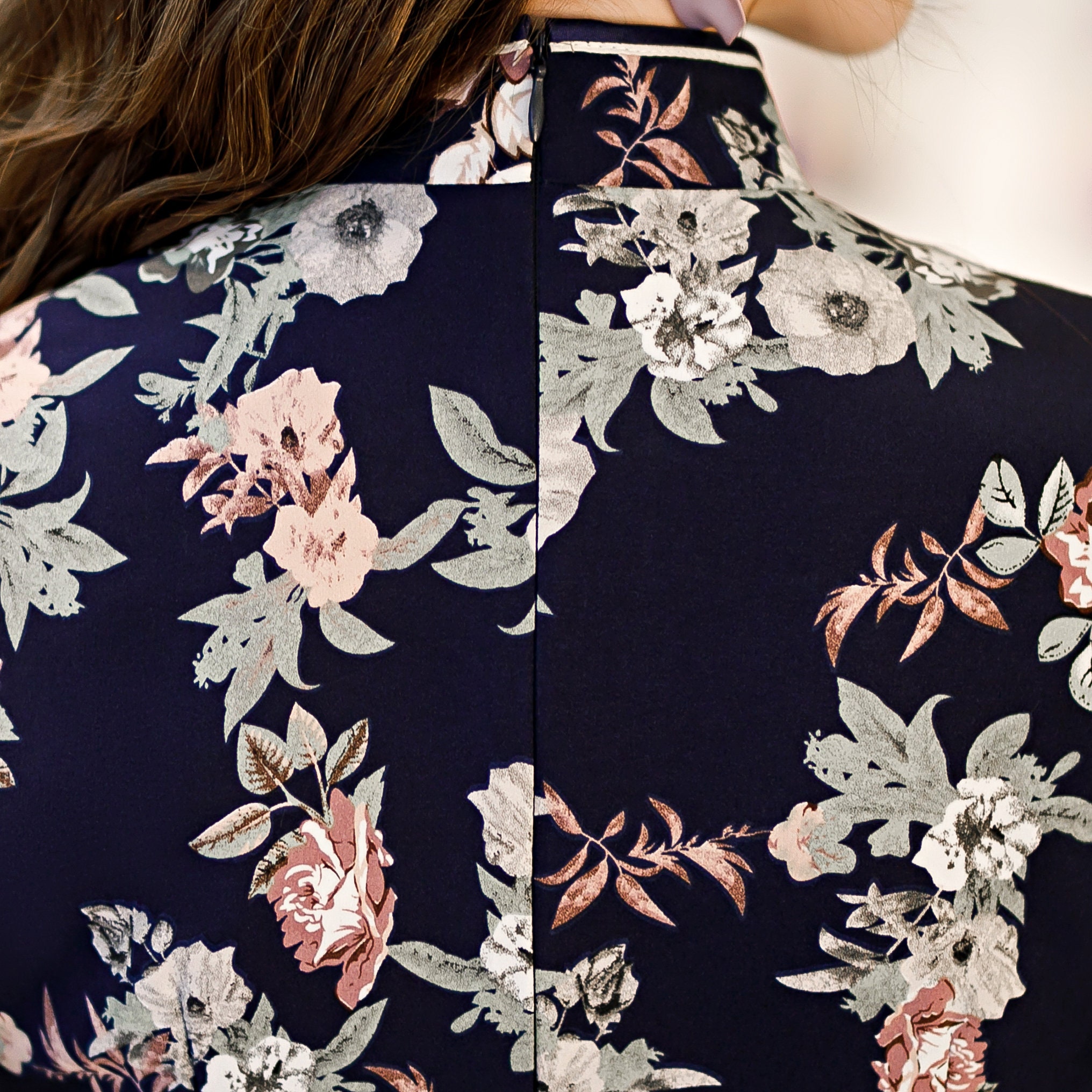 China Modern CheongsamChinese Vintage Dress Flower | Etsy