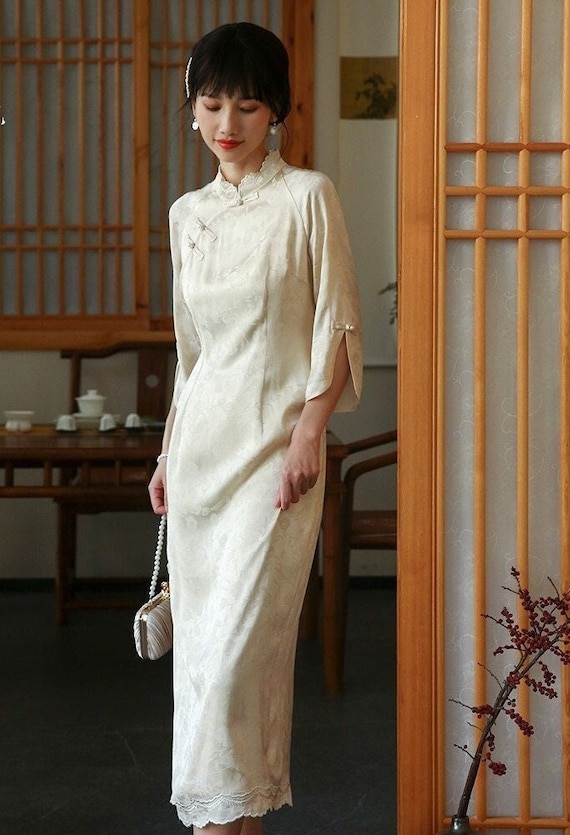 Premium Cut Chinese Cheongsam China Loose Daily Qipaotea - Etsy