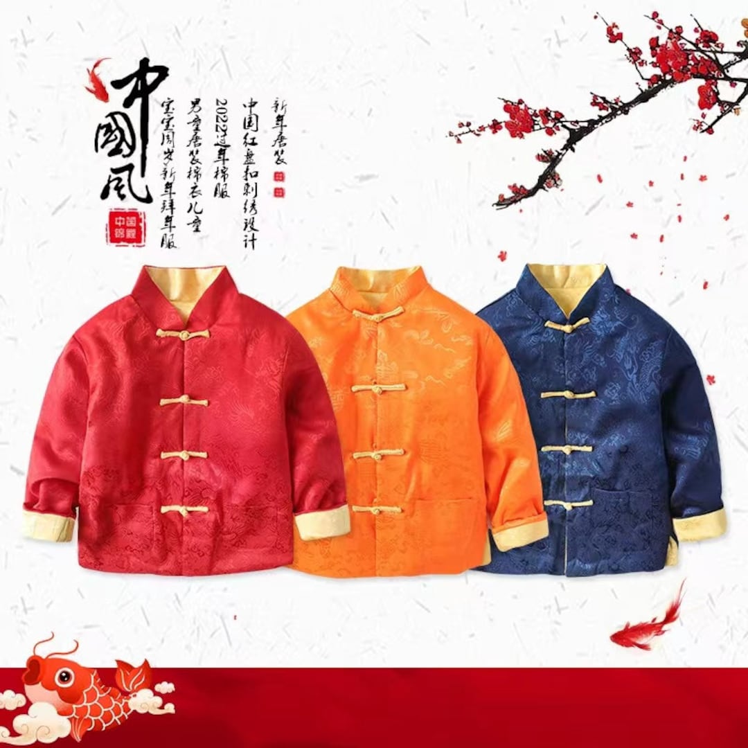 Reversible Chinese CNY Tang Cotton Padded Jacket, Unisex Whole Family ...