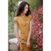 Traditional Chinese Cheongsam Dress, China Qipao in Yellow, Full Length ...