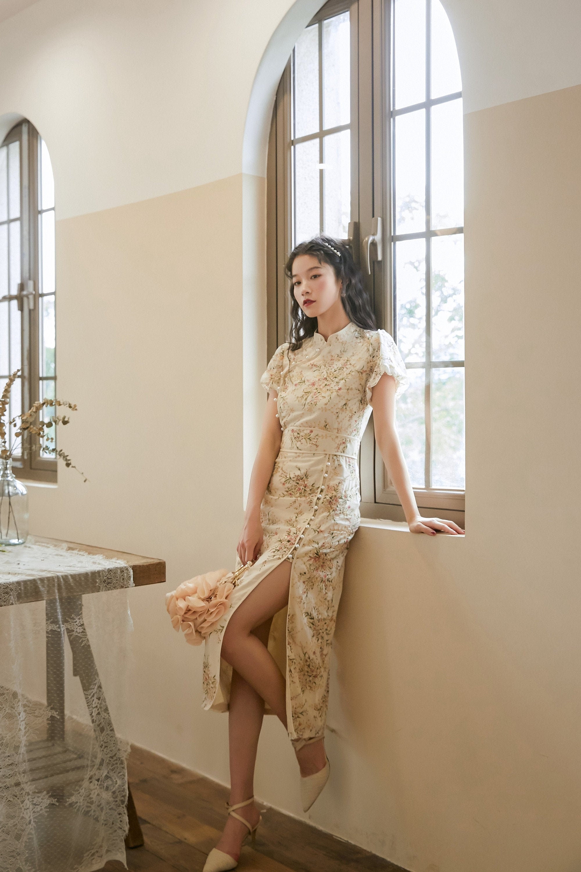 Modern China Cheongsam Chinese Vintage Sexy Qipao Dress Tea | Etsy