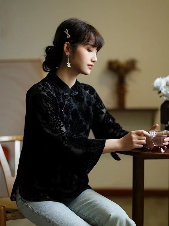 Spring Autumn China Cheongsam Top Chinese Tang Suit Hanfu - Etsy