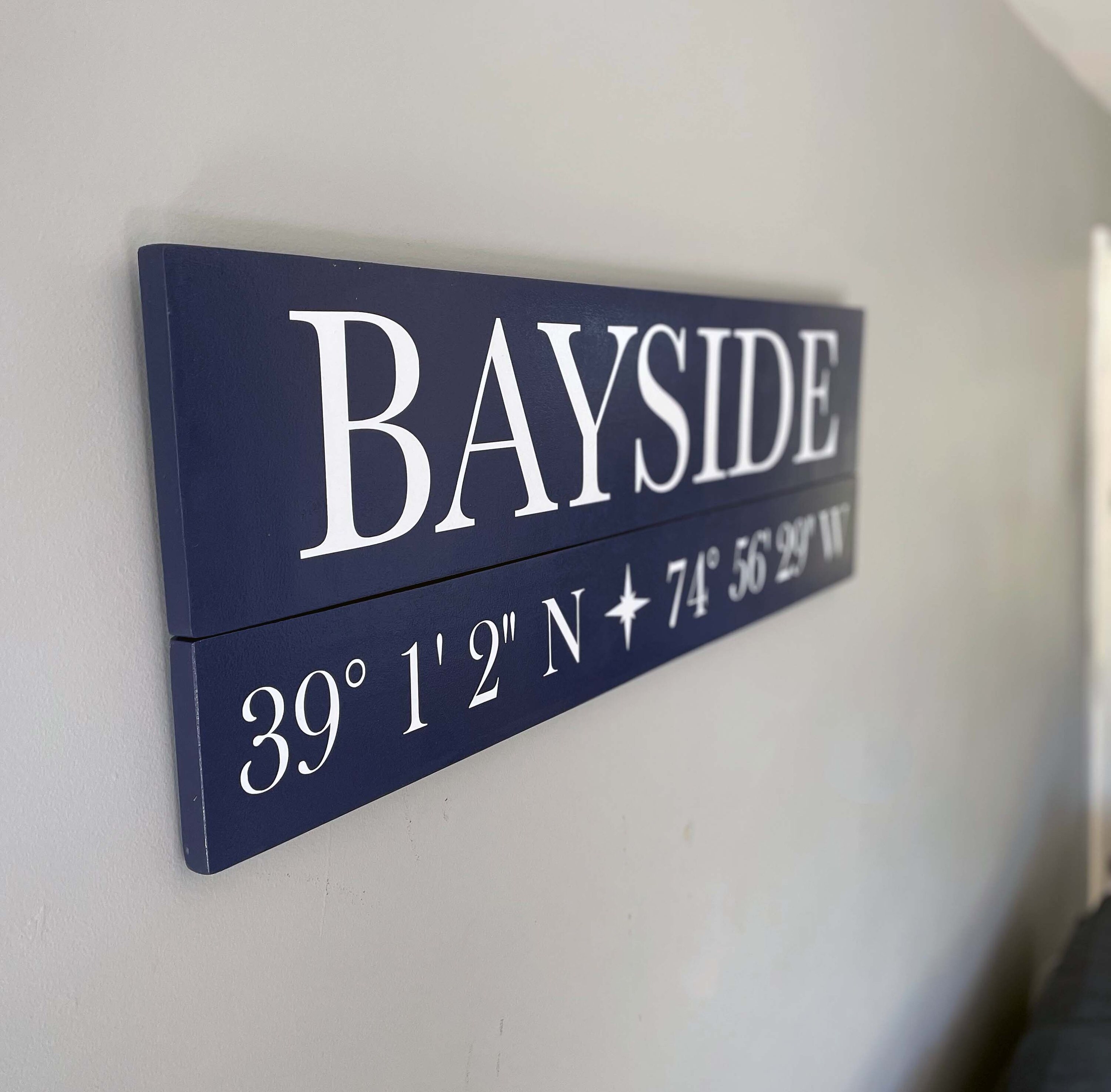 Coordinates Wood Sign CUSTOM Latitude Longitude Signs City - Etsy