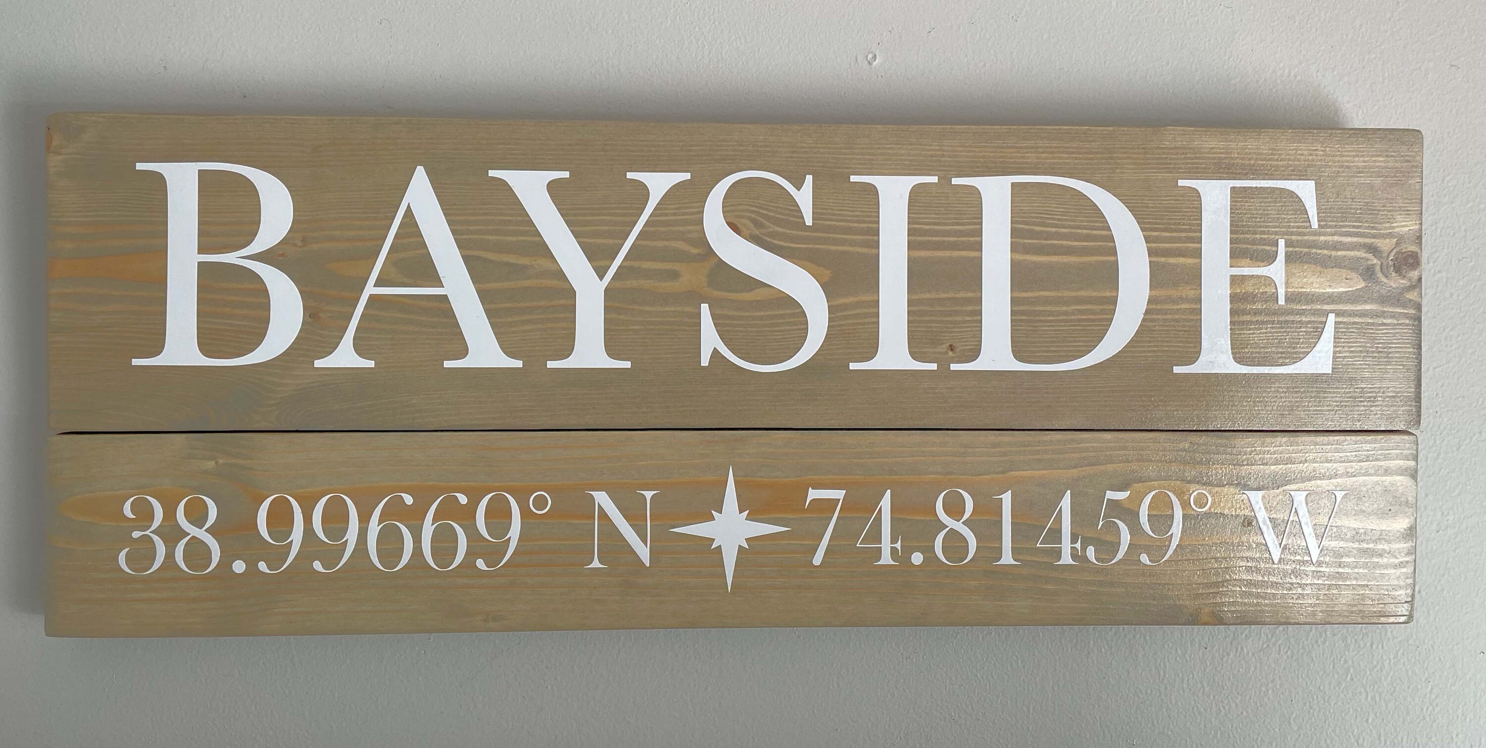 Coordinates Wood Sign CUSTOM Latitude Longitude Signs City - Etsy