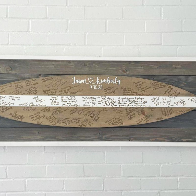 Guest Book Frame - Etsy