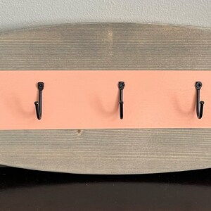 Surfboard Key Rack ~ Coastal Wall Hooks ~ Surf Key Holder ~ Beach House ...