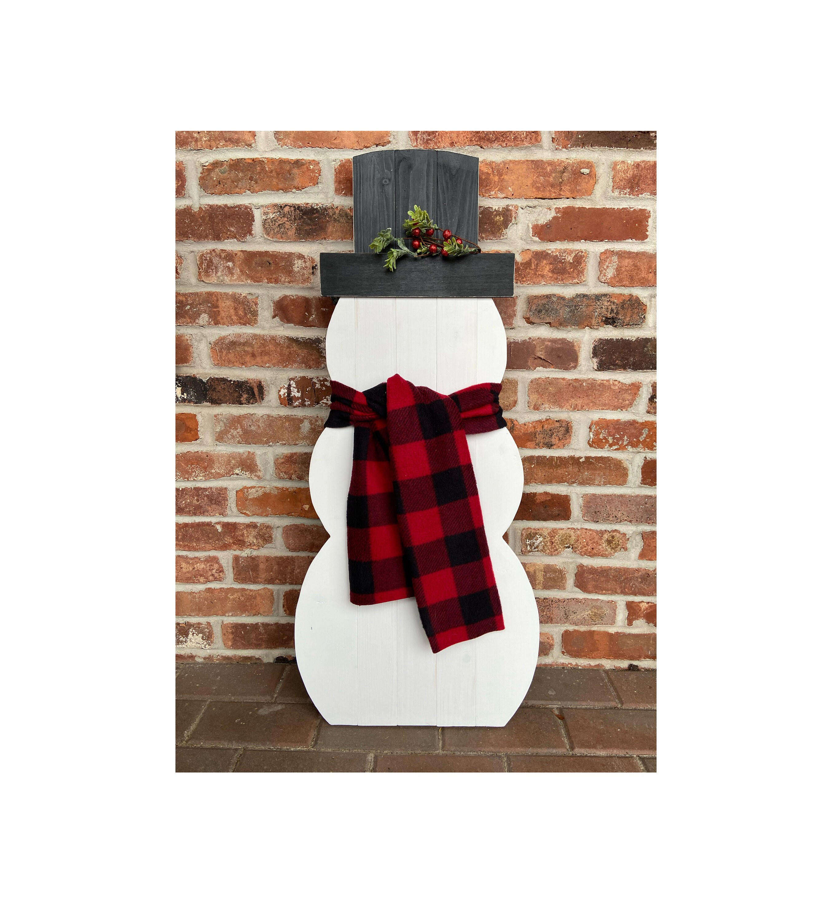 Wood Snowman Distressed Farmhouse Snowman Holiday Winter - Etsy