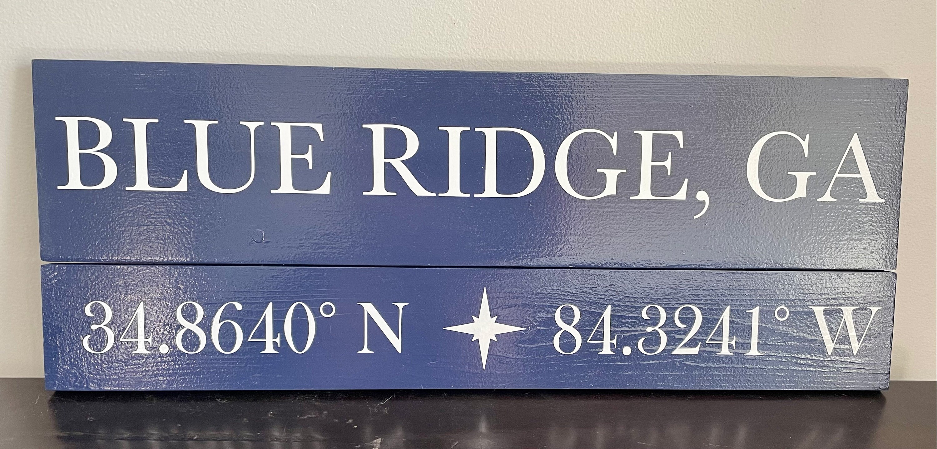 Coordinates Wood Sign CUSTOM Latitude Longitude Signs City - Etsy
