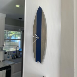 Handmade Surfboard Wall Clock: Customizable Coastal Decor - Etsy