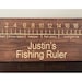 Personalized Fisherman's/angler's Ruler ~ Wood Sign ~ Carved - Etsy