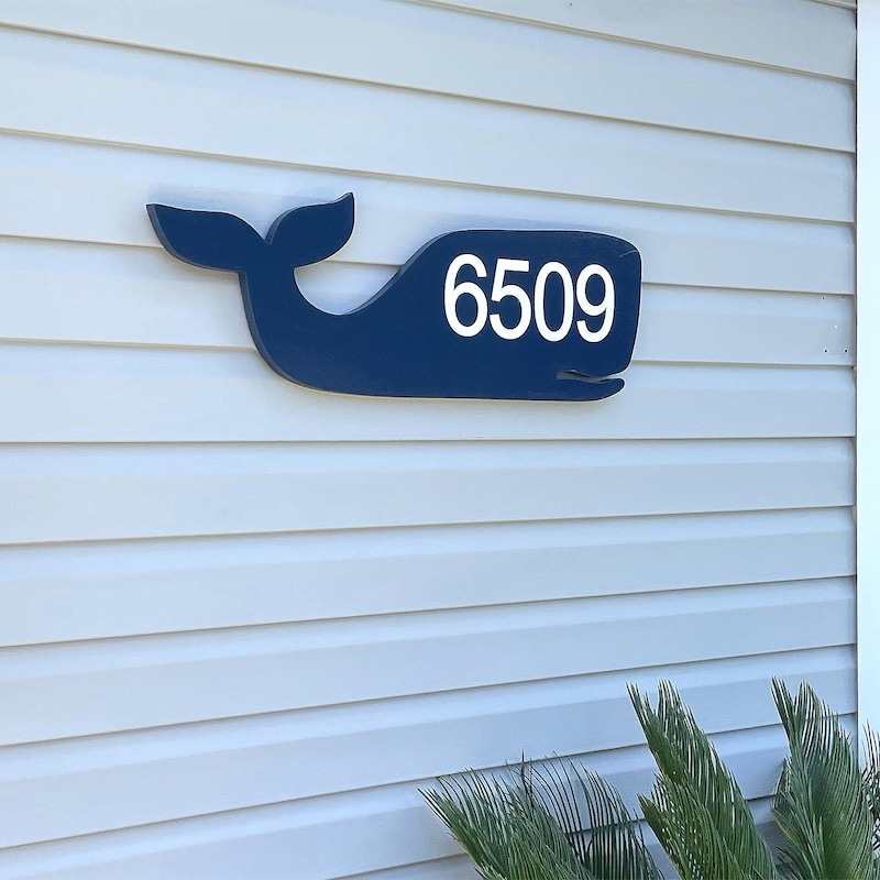 Metal House Signs Whale - Etsy