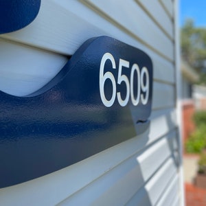 Wooden Engraved Whale Address Sign ~ Handcrafted House Number Plaque ...