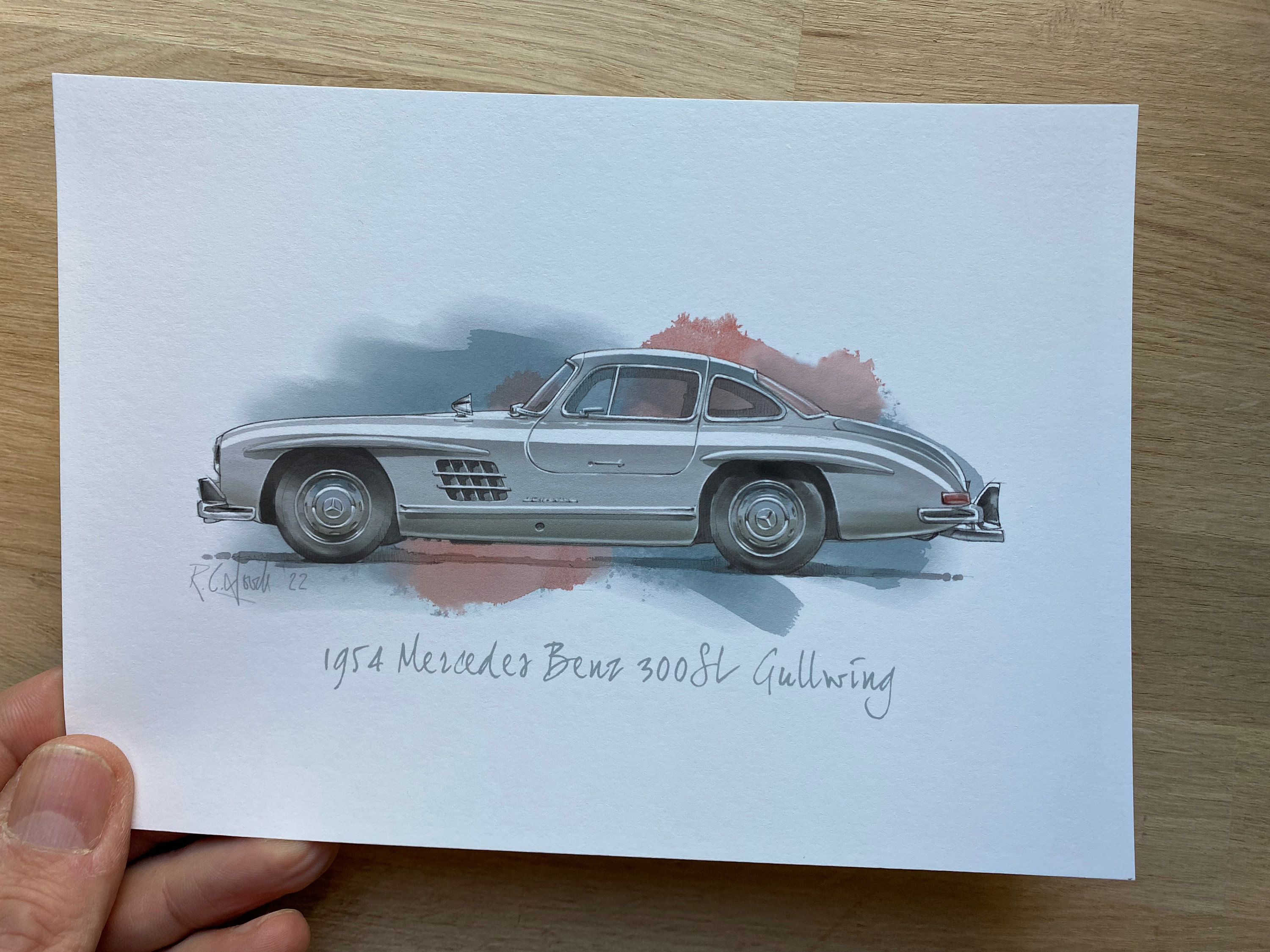 Mercedes Benz 300sl Print - Etsy
