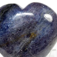 Blue Iolite W/ Inclusions Heart Polished 61mm Natural Sparkling ...