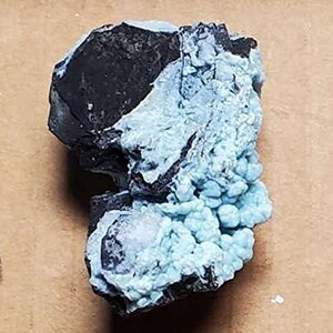 Rich Blue Bubbly Gibbsite Rough Cluster Natural 48mm 205ct Sparkling ...
