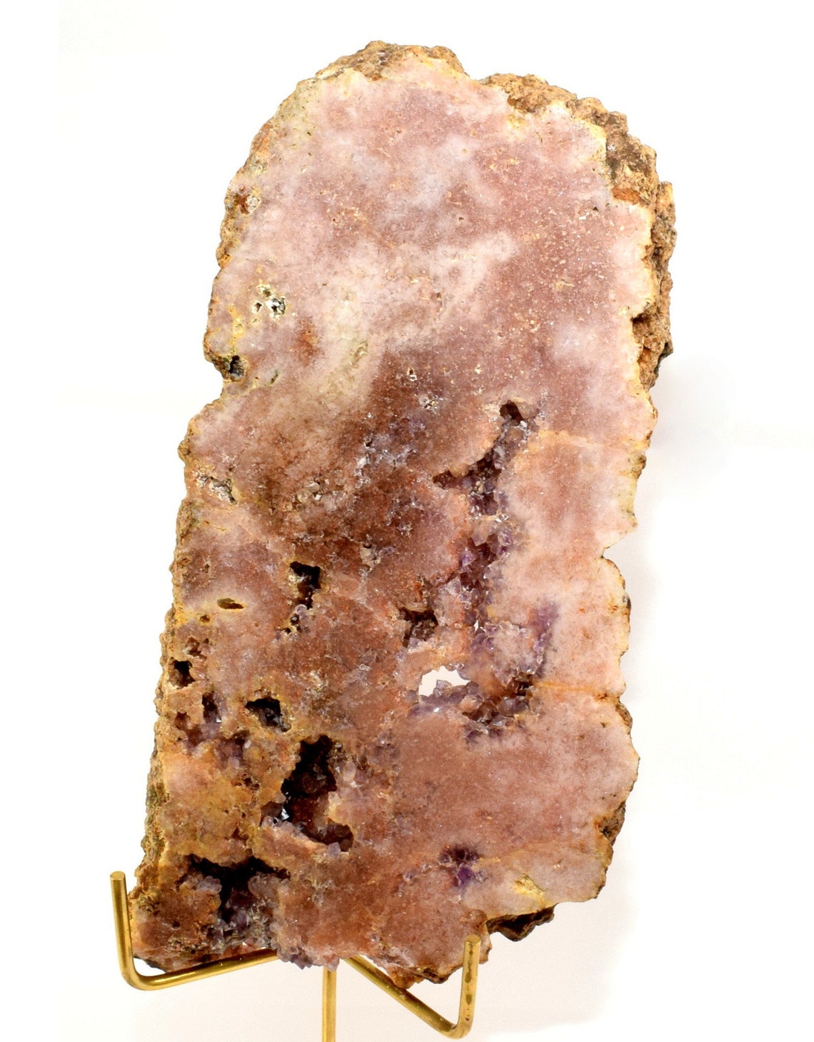 WOW Pink Purple Amethyst Geode Cluster Slice Natural 312mm | Etsy