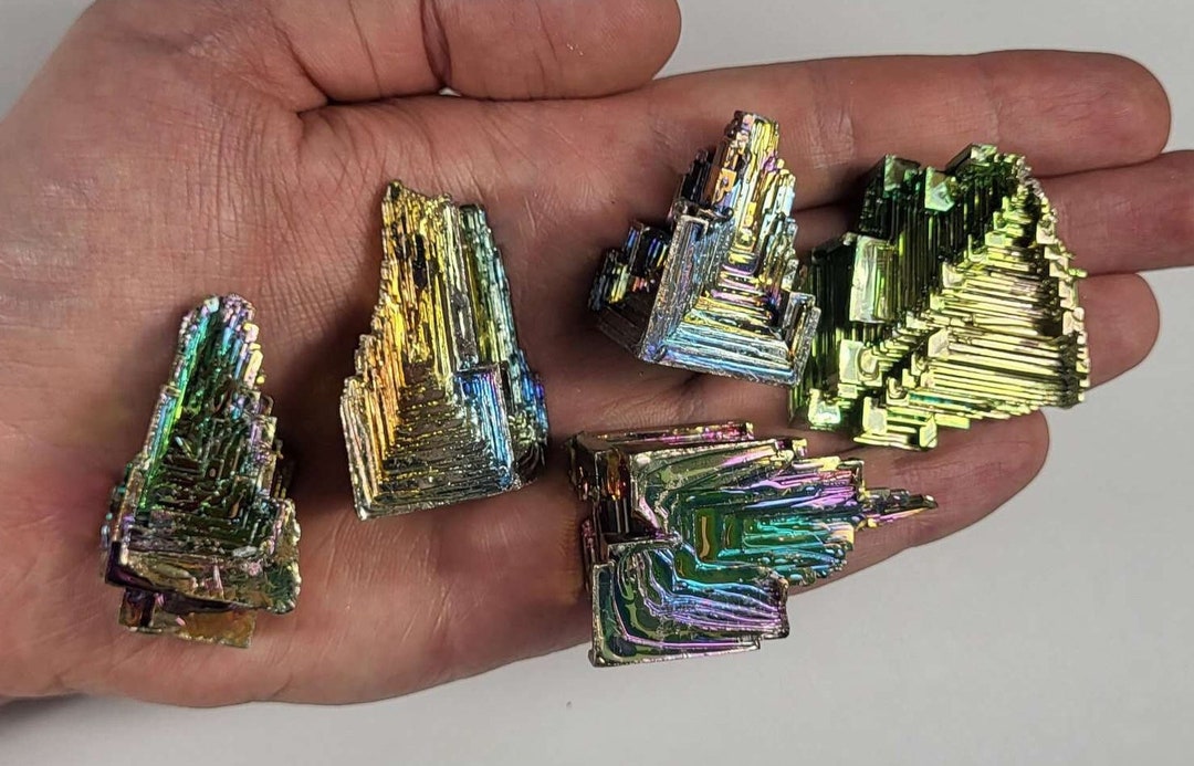 One Rainbow Bismuth Specimen Natural Iridescent Sparkling 83 Periodic ...