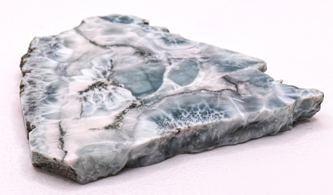 Blue Larimar Atlantis Dolphin Stone Rough Slice Natural 121mm 1775ct ...