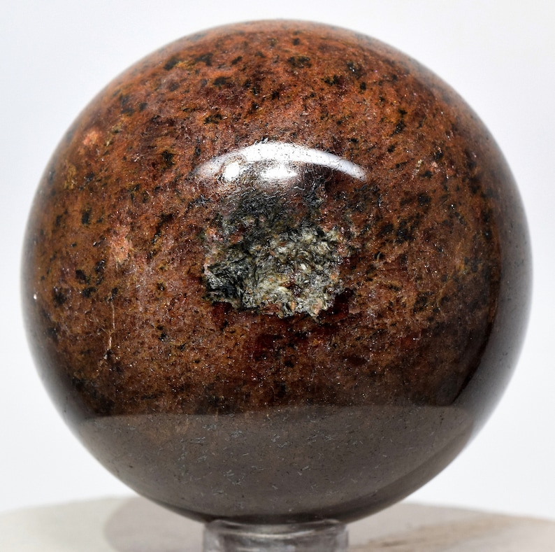 Wonderful Deep Red W/ Orange Garnet Almandine Carved Sphere - Etsy