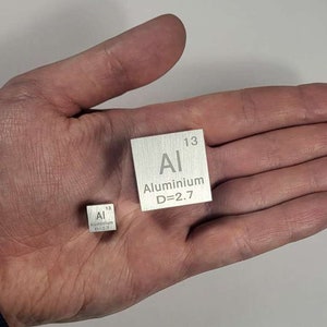 Alumin & Aluminchick - 10mm (0.39") + 25.4mm (1") Aluminum Cubes up to ...