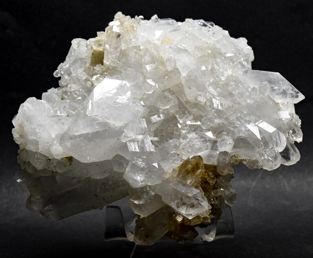 Clear White Fade Faden Quartz Points Cluster Rough Natural 131mm 435g ...