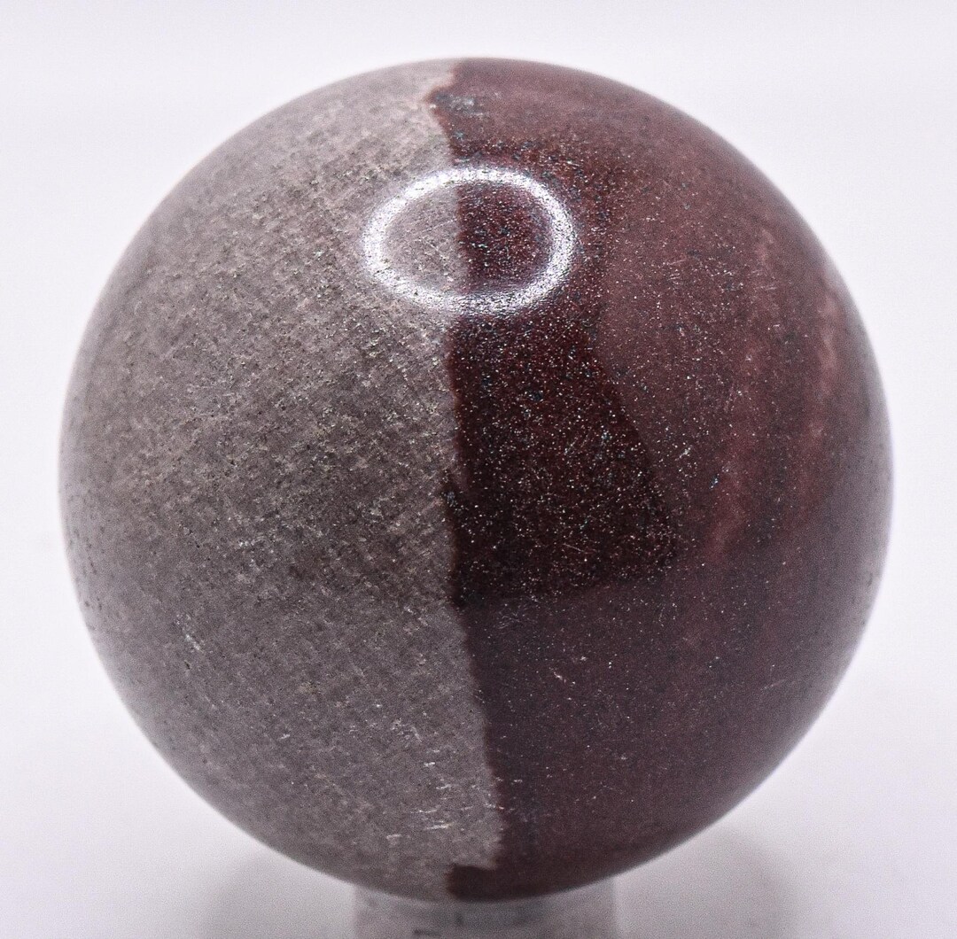 Shiva Lingam Stone Carved Sphere Polished 48mm 160g Natural Bi-color ...