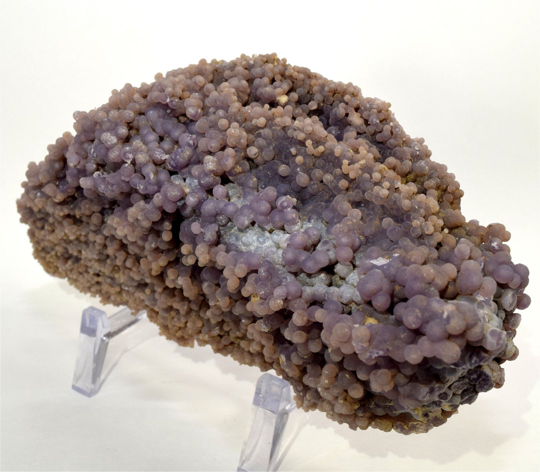Superb Botryoidal Purple Grape Agate Cluster Big 209mm 2.3lbs! Natural ...