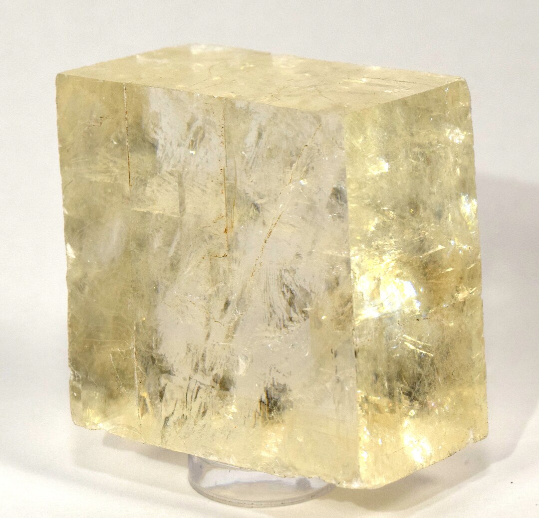 Golden Clear Yellow Optical Calcite Specimen Sparkling Natural 43mm ...