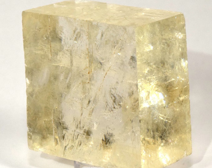 Golden Clear Yellow Optical Calcite Specimen Sparkling Natural 43mm ...