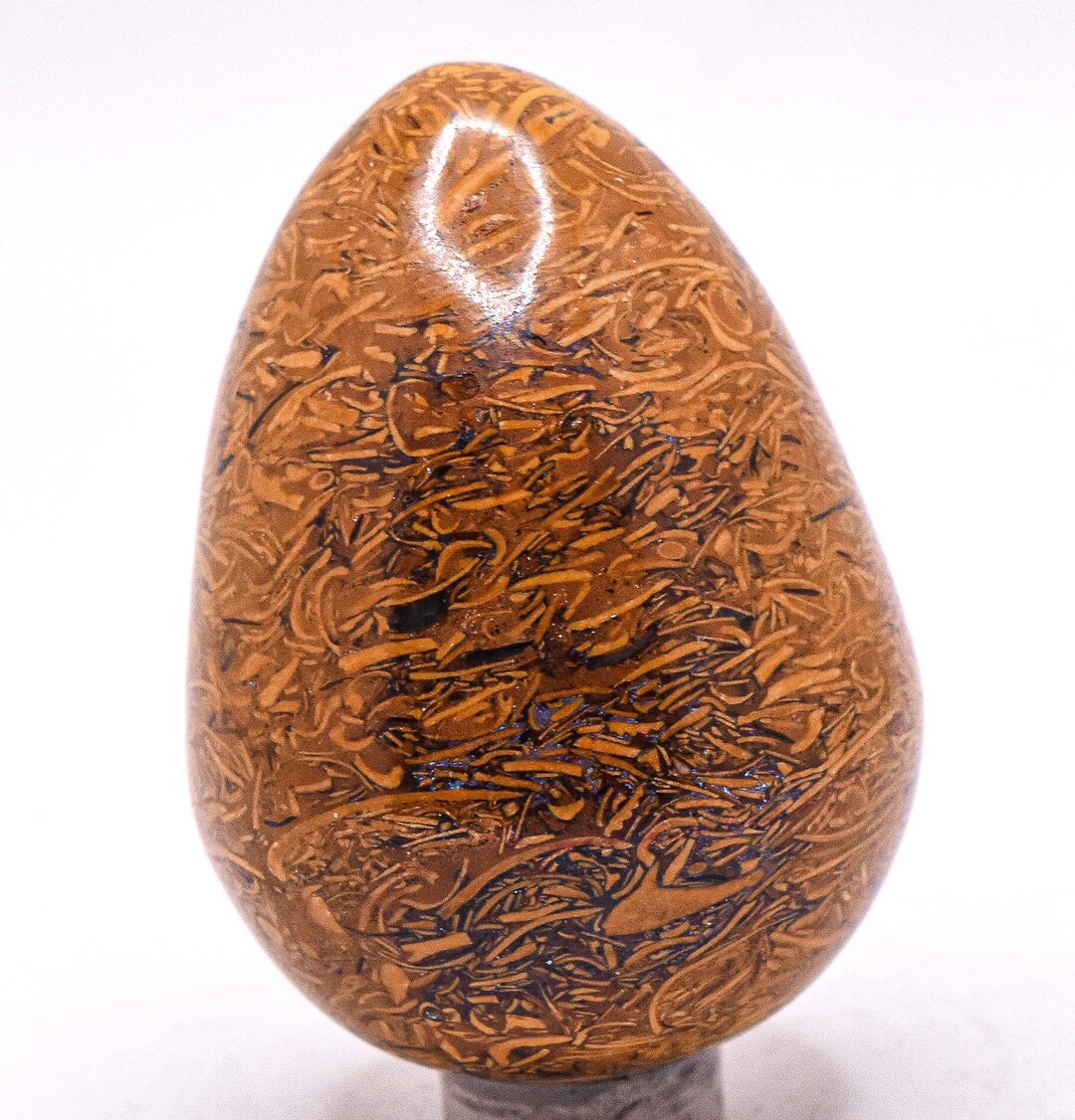 Mariam Jasper / Calligraphy Script Stone Egg Polished 57x41mm Natural ...
