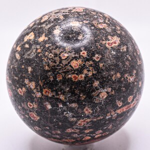 Orbicular Orbs Rhyolite Leopard Skin Jasper Carved Sphere Polished 65mm ...