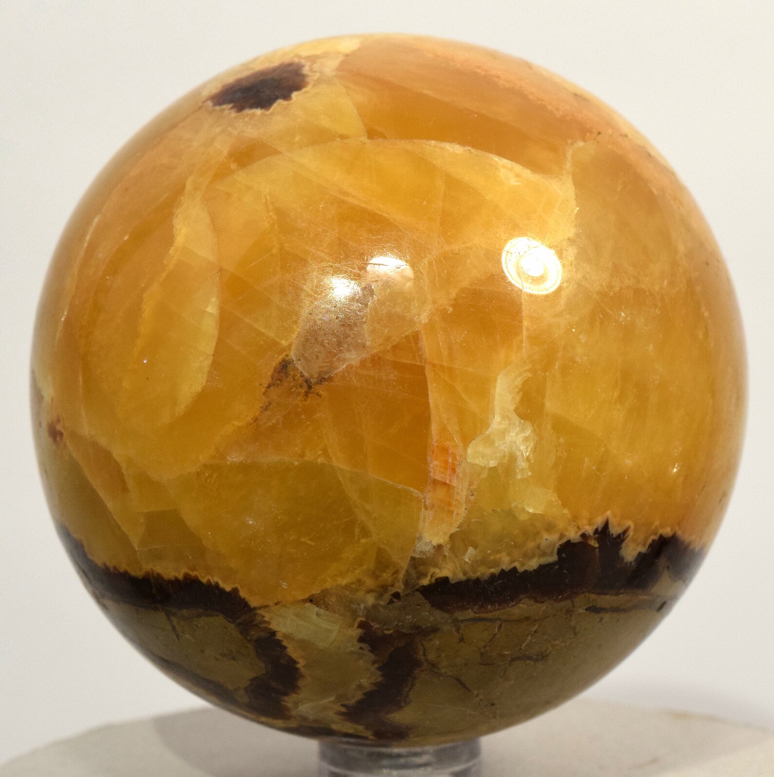 Wonderful Septarian Dragon Stone Sphere Polished 69mm 460g Natural ...
