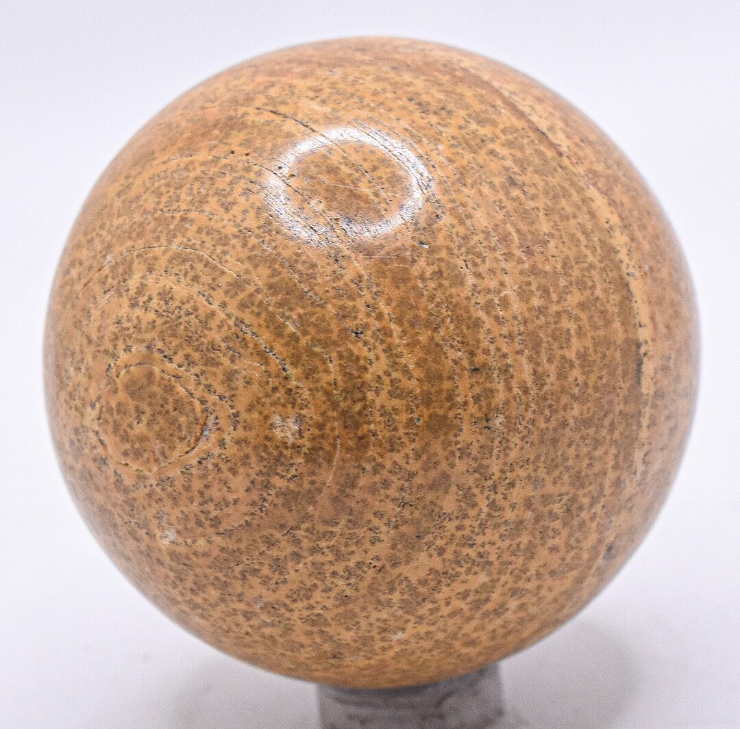 Yellow Limonite W/ Inclusions Carved Sphere Polished 54mm 200g Natural ...