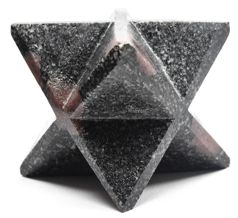 Red Ruby Spinel / Balas Ruby in Matrix Carved 8 Point Merkaba - Etsy