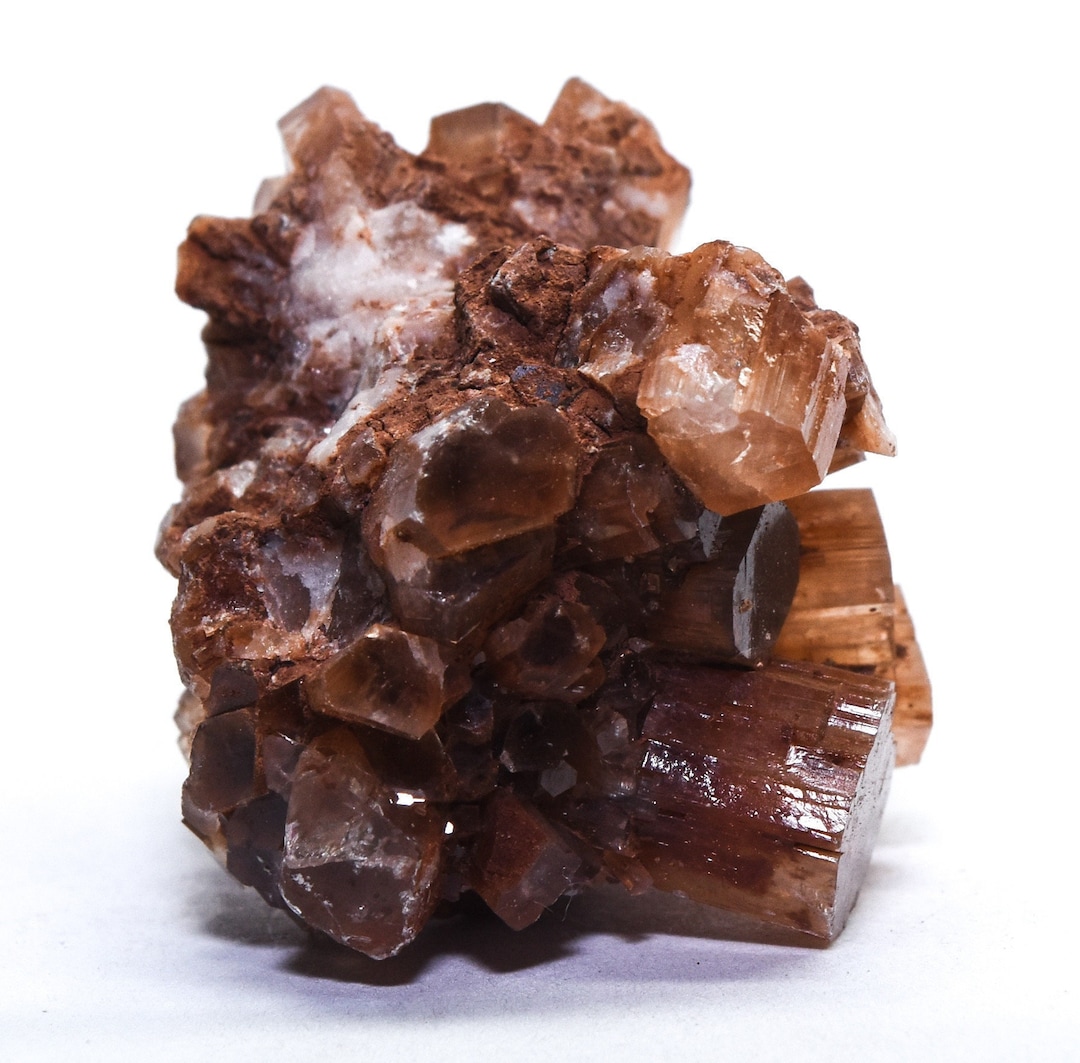 Red Brown Columnar Aragonite Crystal Cluster Small 34mm 125 Carat ...