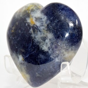 Blue Iolite W/ Inclusions Heart Polished 61mm Natural Sparkling ...