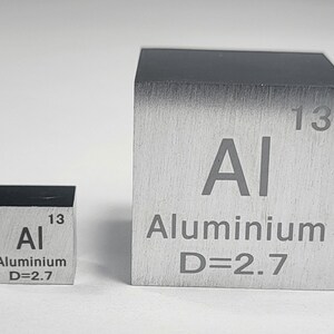 Alumin & Aluminchick - 10mm (0.39") + 25.4mm (1") Aluminum Cubes up to ...