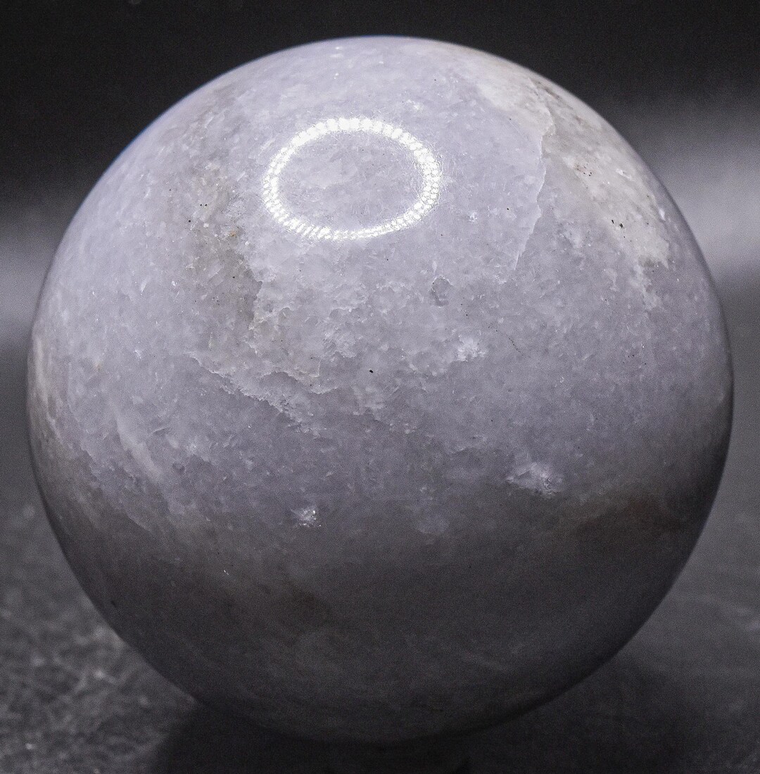 Silverish White Onyx Carved Sphere Polished 75mm 1.46lbs! Collectible ...