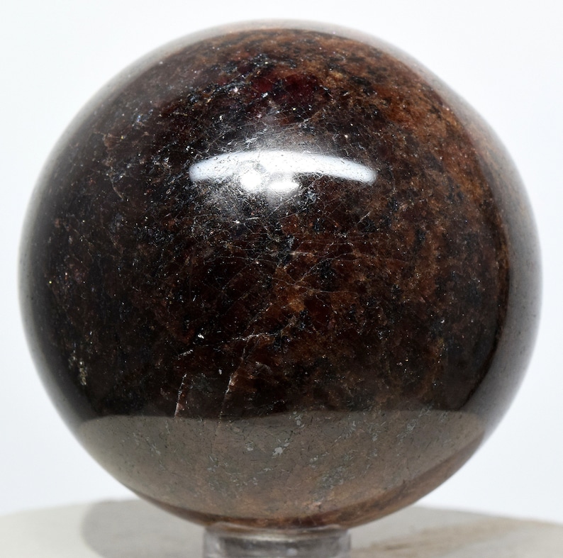 Wonderful Deep Red W/ Orange Garnet Almandine Carved Sphere - Etsy