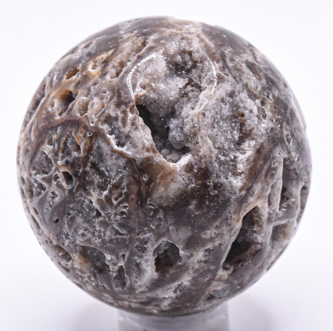 Sphalerite Druzy Cluster Carved Sphere Polished 41mm 400ct Natural ...
