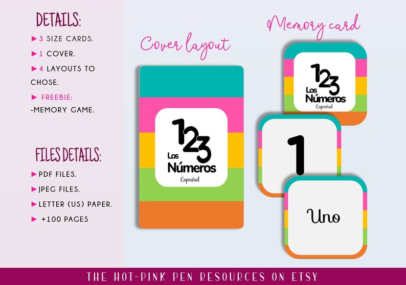 Spanish Numbers Flashcards | From to 20 | Los Números Flashcards ...