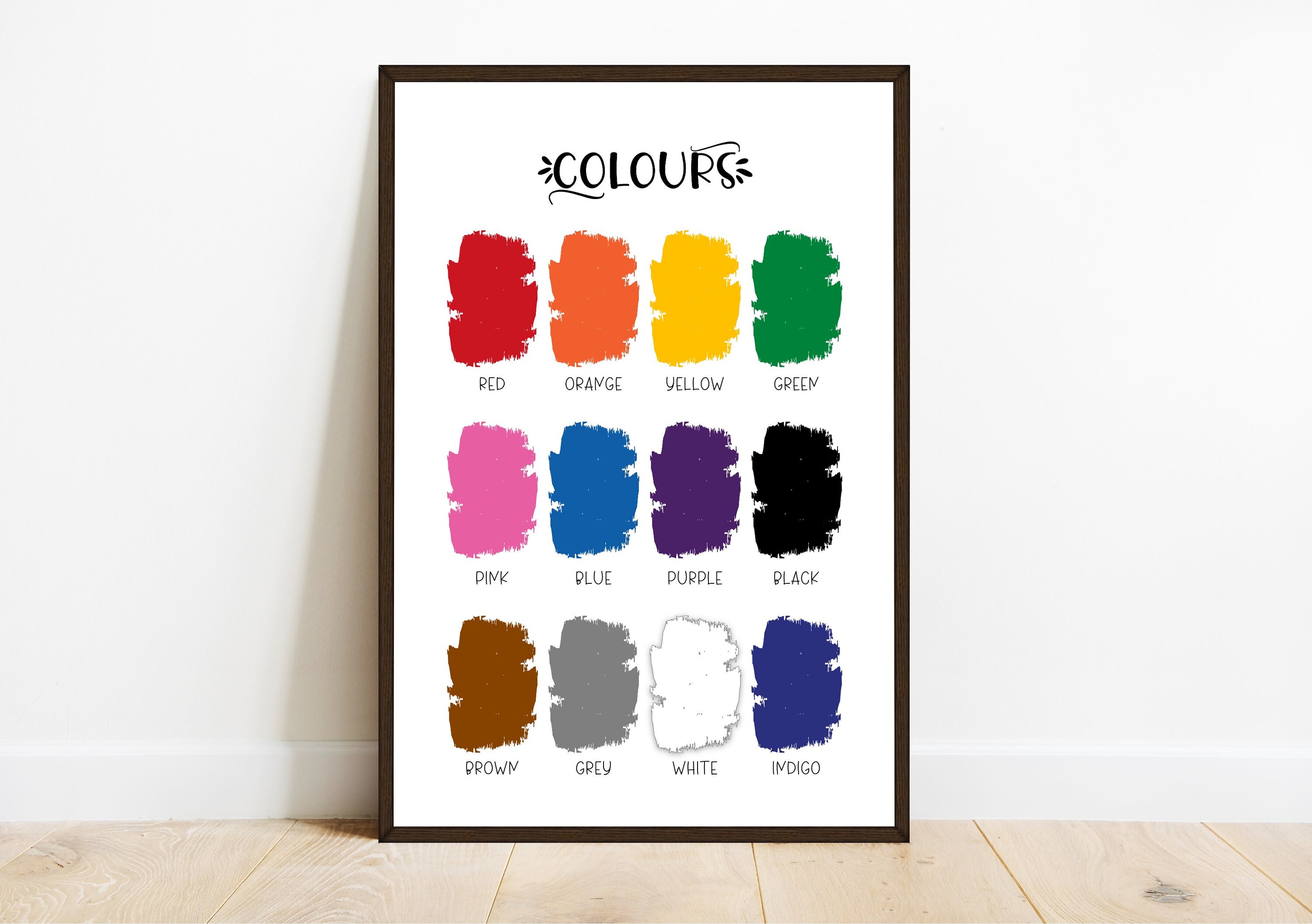Colours Poster | Color Class Wall Art | Printables Wall Art ...