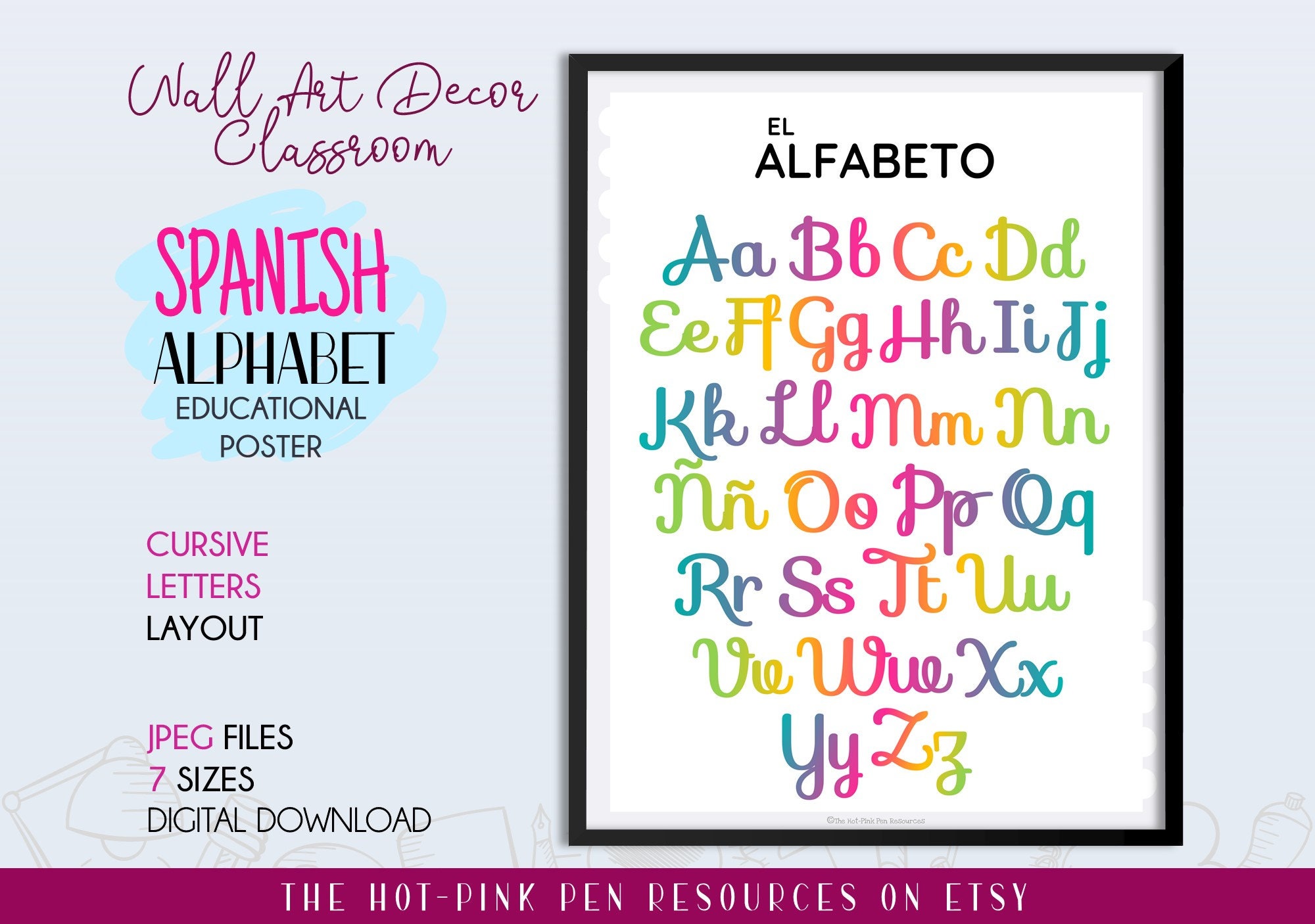 Spanish Alphabet Art