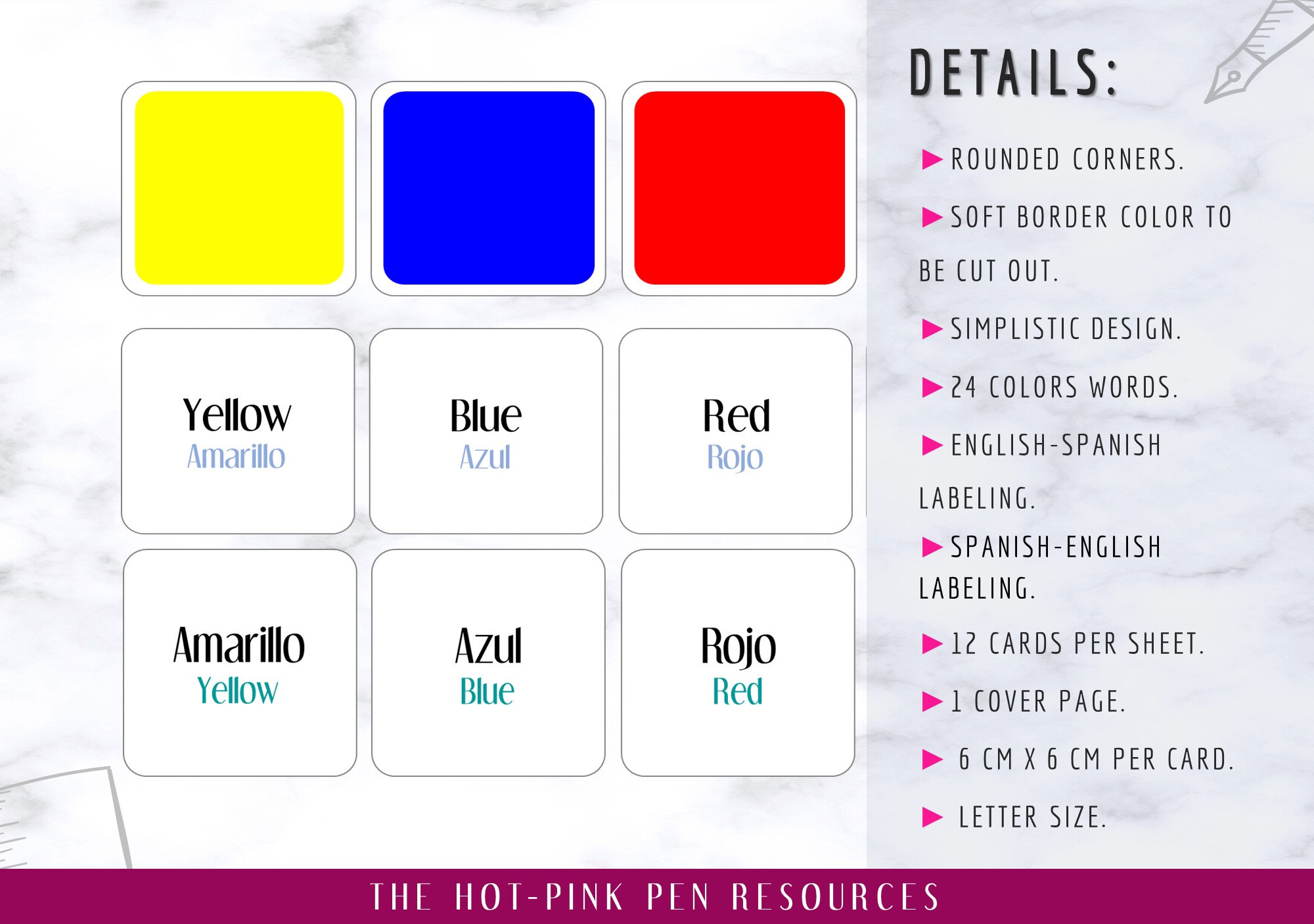 Los Colores -colors MONTESSORI Bilingual | Dual Memorygame | English ...